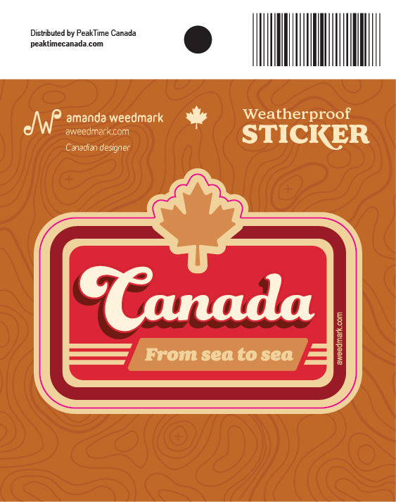 Canada From Sea to Sea Sticker — Sojourn Outdoors